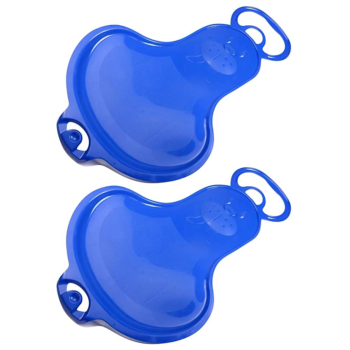 BESPORTBLE Lawn Sleigh 2pcs Snow Sleds Lightweight Flying Carpet Portable Rolling Snow Slider Disc Toy Snow Saucer Sleds Random Color Flying Carpet Sled