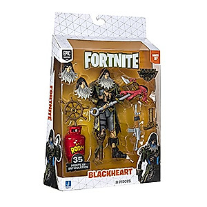 Fortnite Legendary Series Blackheart, 6-inch Highly Detailed Figure with Harvesting Tools, Weapons, Back Bling, and Interchangeable Faces Fnt-fig.Leg Blackheart Skeleton(Toy Partner Fnt0737),FNT0737
