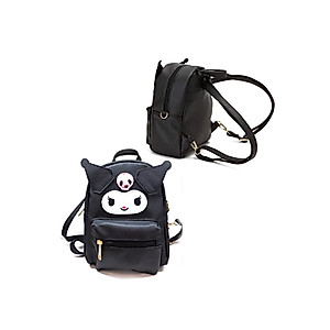 TUMPETY Anime Doll Cosplay Light Blue Bag Kawaii Mini Backpack Cute Back Pack Girl Handbag (Black)