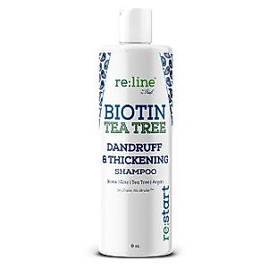 Anti Dandruff Shampoo for Men Tea Tree Oil Shampoo for Dandruff Treatment Natural Zinc Shampoo for Thinning Hair Thickening Shampoo for Men Hair Loss Mens Biotin Shampoo Anti Itch Bad Itchy Dry Scalp