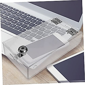Operitacx Box Mobile Phone Storage Box Smart Timer Clear Organizer Box Key Storage Box Credenza Storage Cabinet Lockable Plastic Container Phone Organizer Box Electronic Locker Phone Box