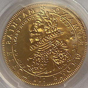 DE 1652 Gold Obverse Trial Strikes - Matthias II - Holy Roman Emperor - Circa 1612 Gold Coronation Medals - Matthias II and Anna - German States - Frankfurt am Main - Plate Coins in Forschner - Forschner #34.1 Gold & #34.3 Gold - 1 of Only 2 Known Sets MS