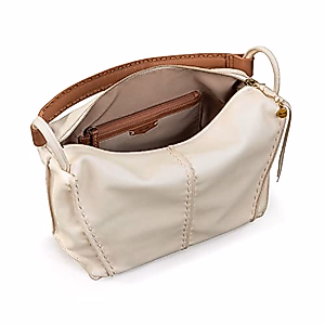 The Sak Los Feliz Hobo in Leather, Lined, Roomy Shoulder Purse, Stone