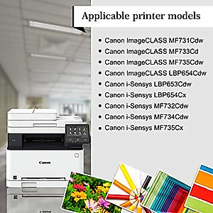 JC Toner Compatible Toner Cartridge Replacement for CRG-046A 046H for use with Color Laserjet MF731Cdw MF733Cdw MF735Cdw Printer(Black,1-Pack)