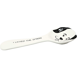 Pavilion Gift Company Dog Licked The Spoon-10 spoon rest, 10", White