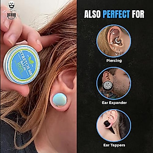 Ear Stretching Balm - Aftercare for Piercings - 30ml - Lobe Stretching - Soothing Formula – All Natural Ingredients Jojoba Oil & Tea Tree Oil