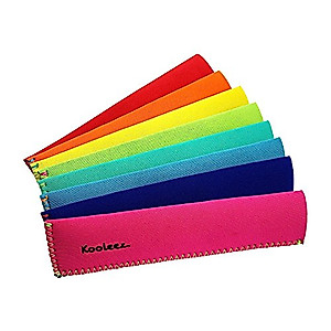 Kooleez - #1 THE ORIGINAL Neoprene FULL LENGTH Freezer Pop Sleeves Ice Pop Sleeves 8-Pack