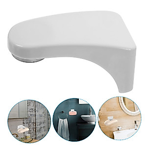 Alipis 2Pcs Magnetic soap Holder Wall Mounted soap Rack soap Holder for Shower Wall Hand soap Container Bath soap Liquid soap draining Holder Hand soap Dispenser abs Tray Storage White