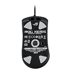 ASUS ROG Keris Lightweight FPS Optical Gaming Mouse with ROG Paracord Soft Cable, Specially-Tuned ROG 16,000 dpi Sensor, Exclusive Push-fit Switch Socket Design, PBT L/R Keys