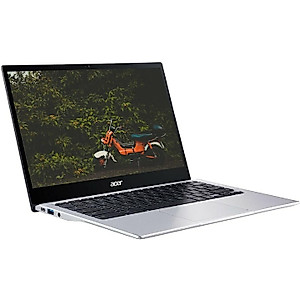 acer Spin 513 Chromebook, 13.3" FHD 2-in-1 IPS Multi-Touch Corning Gorilla Glass Display, Qualcomm Snapdragon 7c SC7180, 2.1GHz, 4GB RAM, 64GB eMMC, Chrome OS, Silver + Accessories