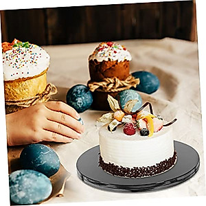 UKCOCO Rotary turntable base cookie lazy susans cake plate turntable cake making accessories turn table swivel base spices turntable hardwares to rotate household plastic turntable rack