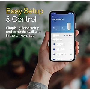 Linksys MX8400 Mesh WiFi 6 Tri-Band System | Connect 80+ Devices | 5,400 Sq Ft Coverage | 2 Pack