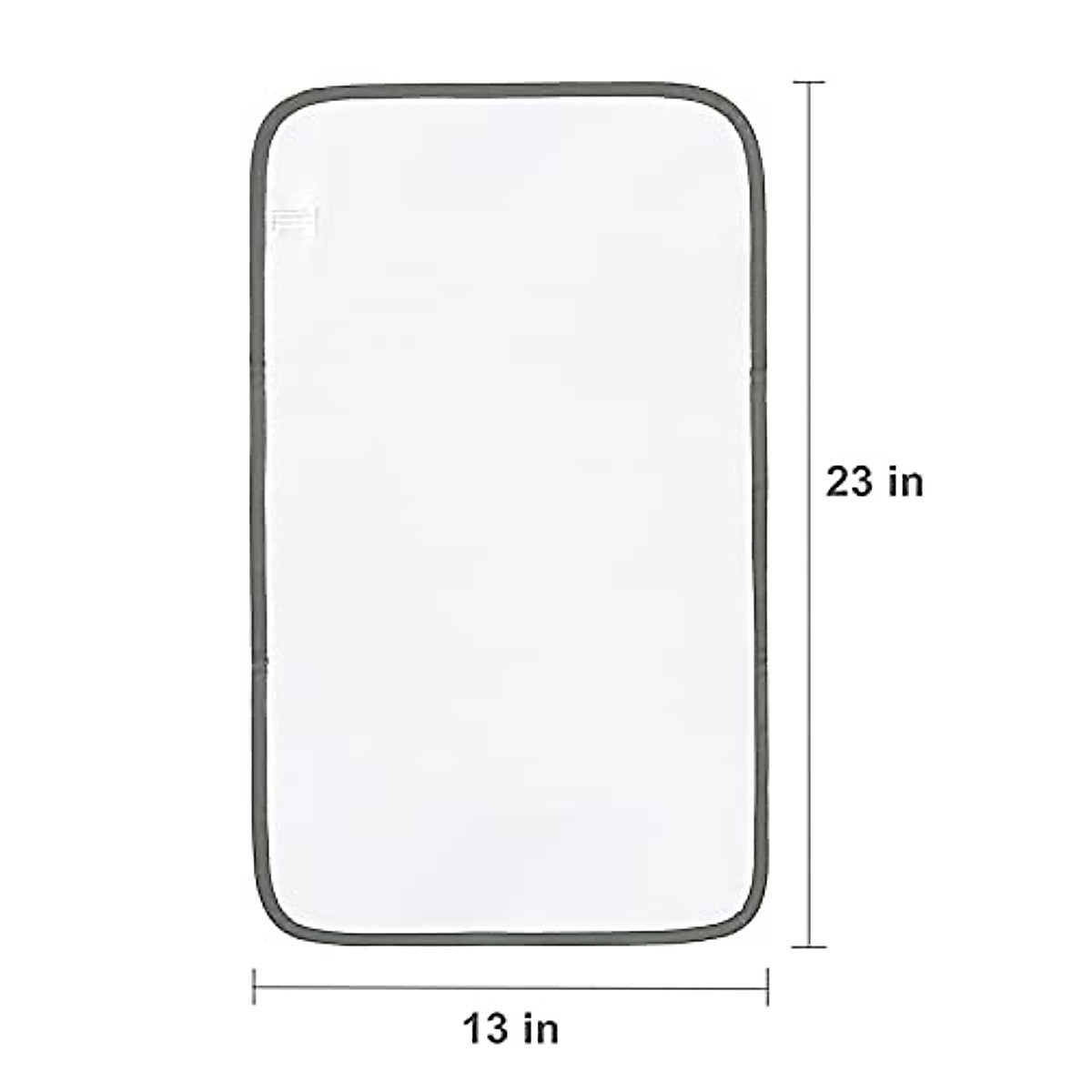 Portable Changing Pad for Baby - Waterproof Diaper Changing Pad - Compact Baby Changing Pad- Travel Diaper Changing Mat - Foldable Lightweight Changing Mat for Newborn (Grey Stars)