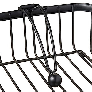 Spectrum Ashley Weighted Napkin Holder (Black) - Dispenser & Décor for Kitchen, Dining Room, Outdoor, & Bar Tabletop Storage