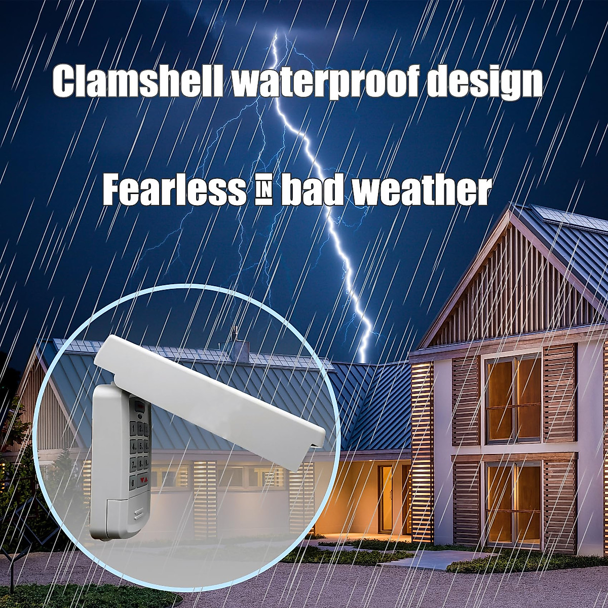 OKP-BX Replace for Overhead Door Keypad, Compatible with All Overhead Door Genie Garage Door Openers Since 1995, Replacement for GK-R GWK-IC, OKP-BX 37225R, GK-BX, ACSDG, ACSDA1, 5Year Warranty