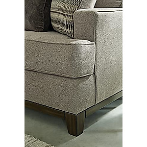 Signature Design by Ashley Kaywood Modern Loveseat with Accent Pillows, Gray