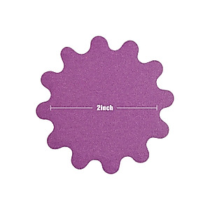 MAXMAN Sanding Discs 2 Inch 80Pcs, Wet Dry Hook and Loop Flex Edge Sand Paper, Sandpaper Assortment Grit 80 120 150 240 320 400 600 800, Wavy Sand Paper for Drill and Bowl Sanders, Edge Sanding Tools