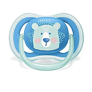 Philips AVENT Ultra Air Pacifier, 6-18 Months, Bear/paw, 4 Pack, SCF085/09