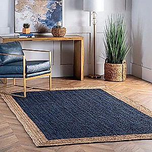 ROYAL ARTS & CRAFTS 2x3, 3x4, 3x5, 4x6, 5x7, 5x8, 6x9, 8x10, Indian Braided Jute Area Rug Braided Floor Natural Jute Area Rug Bohomain Rug Handmade Rug (2x3 Ft Area Rug) (Hand Braided Rug)
