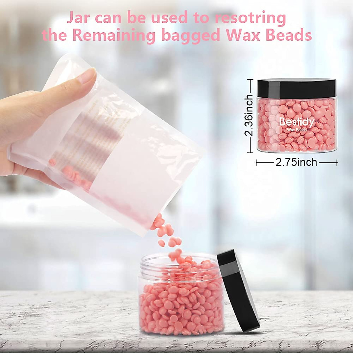 Bestidy Wax Beads, Waxing beans for Hair Removal, Women Men, Home Waxing for All Body and Brazilian Bikini Areas (Purple-800g)