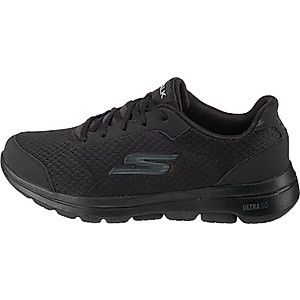Skechers mens Gowalk 5 Qualify - Athletic Mesh Lace Up Performance Walking Shoe Sneaker, Black, 12 US