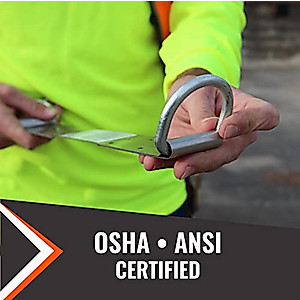 Malta Dynamics 18" Dual D-Ring Permanent Roof Anchor, Easy Installation with Included Fasteners (1)