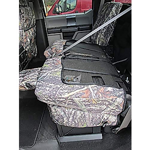 Durafit Seat Covers | Compatible With 2015-2019 Ford F150 2016-2019 F250-F550 Front And Rear Seat Cover Set | MC2 Camo Endura Waterproof Fabric | Read Every Detail To Get The Correct Truck Seat Covers