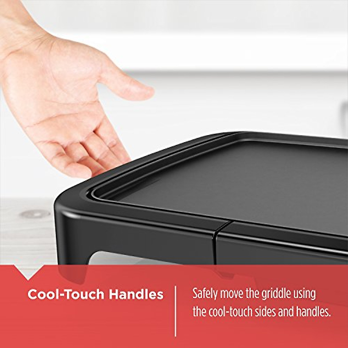 BLACK+DECKER GD2011B Family-Sized Electric Griddle with Drip Tray