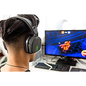 ASTRO Gaming A10 Headset for Xbox One/Nintendo Switch / PS4 / PC and Mac - Wired 3.5mm and Boom Mic w/Velvet Pouch Bag - Bulk Packaging - (Green/Black)