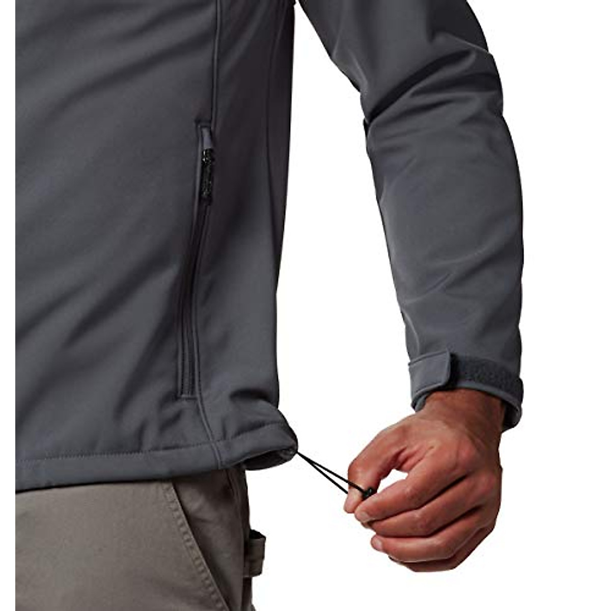 Columbia Men's Ascender Softshell Front-Zip Jacket, Graphite, Medium