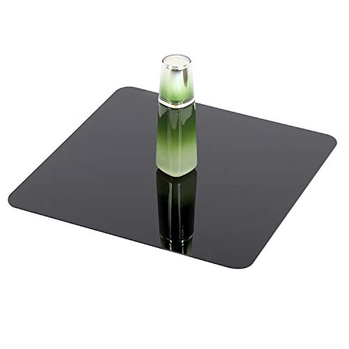 Acrylic White & Black Reflective Display Table Riser Backdrops for Professional Product Photography, KINJOEK 12 x 12 Inch, 30 x 30 cm Background Boards for Product Table Top Photography Shooting