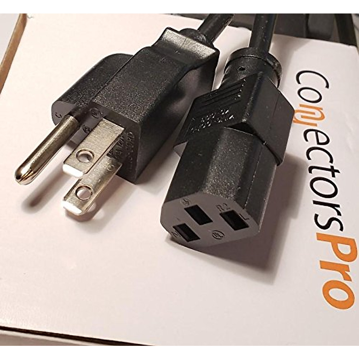 Pc Accessories - Connectors Pro 5-Pack 18" Universal Power Cord 1.5 ft, IEC320 C13 to NEMA 5-15P 18 Inches Cable, CSA UL RoHS
