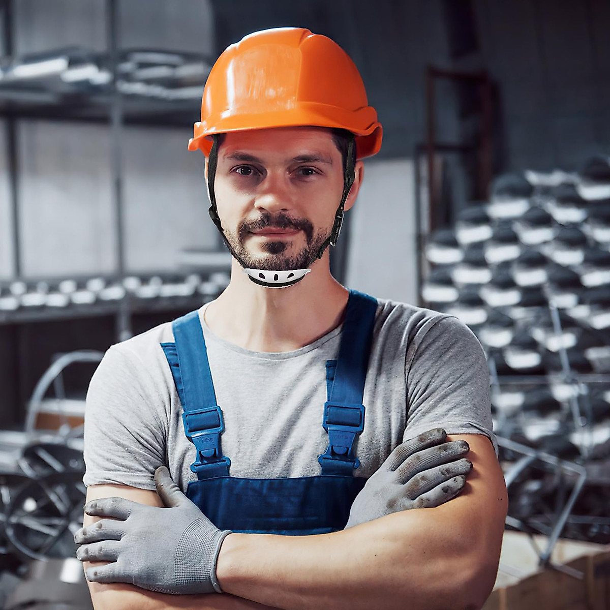 POPETPOP Helmet Universal Chin Straps, 2pcs Helmet Chin Band, Universal Hard Hat Chin Strap for Safe Construction Sites