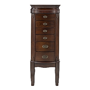 Powell Italian Influenced Transitional Espresso Jewelry Armoire
