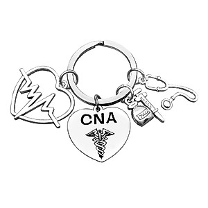 For CNA Gift Keychain Certified Nursing Assistant Gift CNA Graduation Gifts Nurse Day Gift Nursing School Student Gifts Nurse Appreciation Gifts Christmas Birthday Gifts CNA Gifts for CNA Week