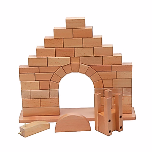 Kghios Montessori Toys Materials for Toddlers Roman Arch Bridge Science and Culture Teaching Materials Early Education Teaching Aids Children's Sense and Wisdom Building Blocks Toys 3 Years Old +