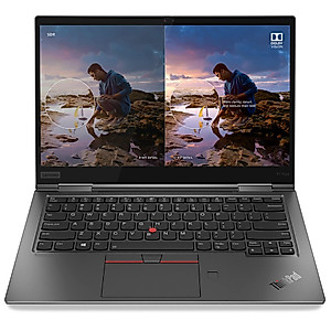Lenovo ThinkPad X1 Yoga Gen 5 14" FHD 2-in-1 Touchscreen Business Laptop, Intel Quad-Core i5 10210U, 16GB RAM, 512GB PCIe SSD, WiFi 6, Fingerprint Reader, Backlit KB, Windows 10 Pro, External Webcam