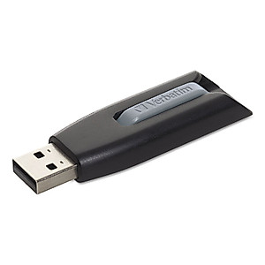 Verbatim 49173 Store 'n'Go V3 USB 3.0 Drive, 32GB, Black/Gray