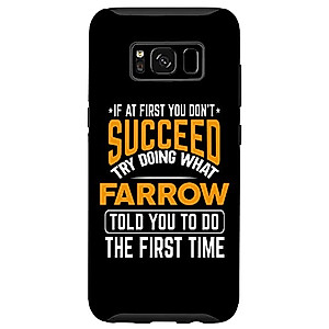 Galaxy S8 Farrow personalized gift name joke funny custom Case