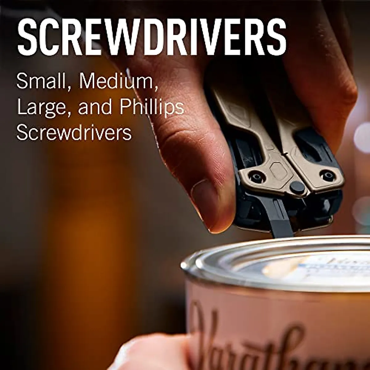 LEATHERMAN, OHT One Handed Multitool with Spring-Loaded Pliers and Strap Cutter, Coyote Tan with MOLLE Black Sheath