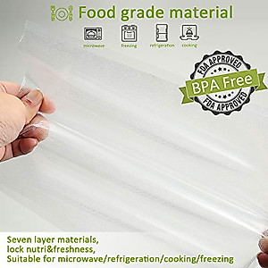POTANE Vacuum Sealer Bags, Precut 150 Gallon 11x16, Quart 8x12, Pint 6x10, Smell-Proof, Puncture Prevention and Heavy duty. Commercial Grade
