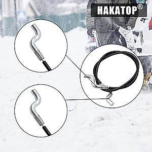 2PK Front Lower Drive Traction Auger Cable Used on Craftsman Snowblower Replaces Murray 1501122MA 313449MA