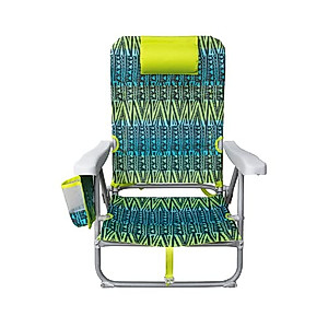 Hurley Standard Backpack Beach Outdoor Chair, One Size, Lime