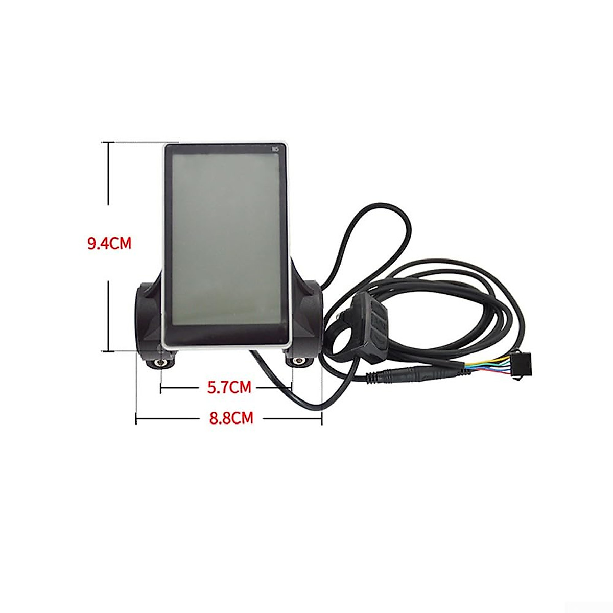 Electric Bike LCD Display, 5Pin E-Bike M5 Display Meter Control Panel, Electric Scooter Speedmeter with Control for Electric Bikes