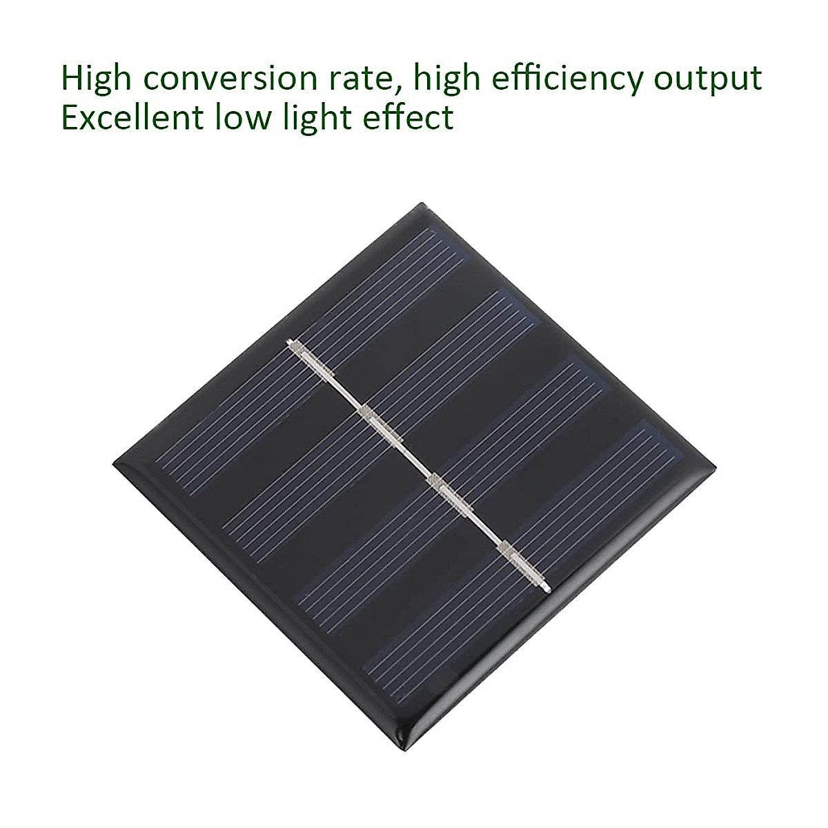 dream_light Mini Solar Panel, 10Pcs 2V 100mA 0.2W 60x60mm Polysilicon Small Solar Cell Module for DIY Solar Power Lights Toys Charger