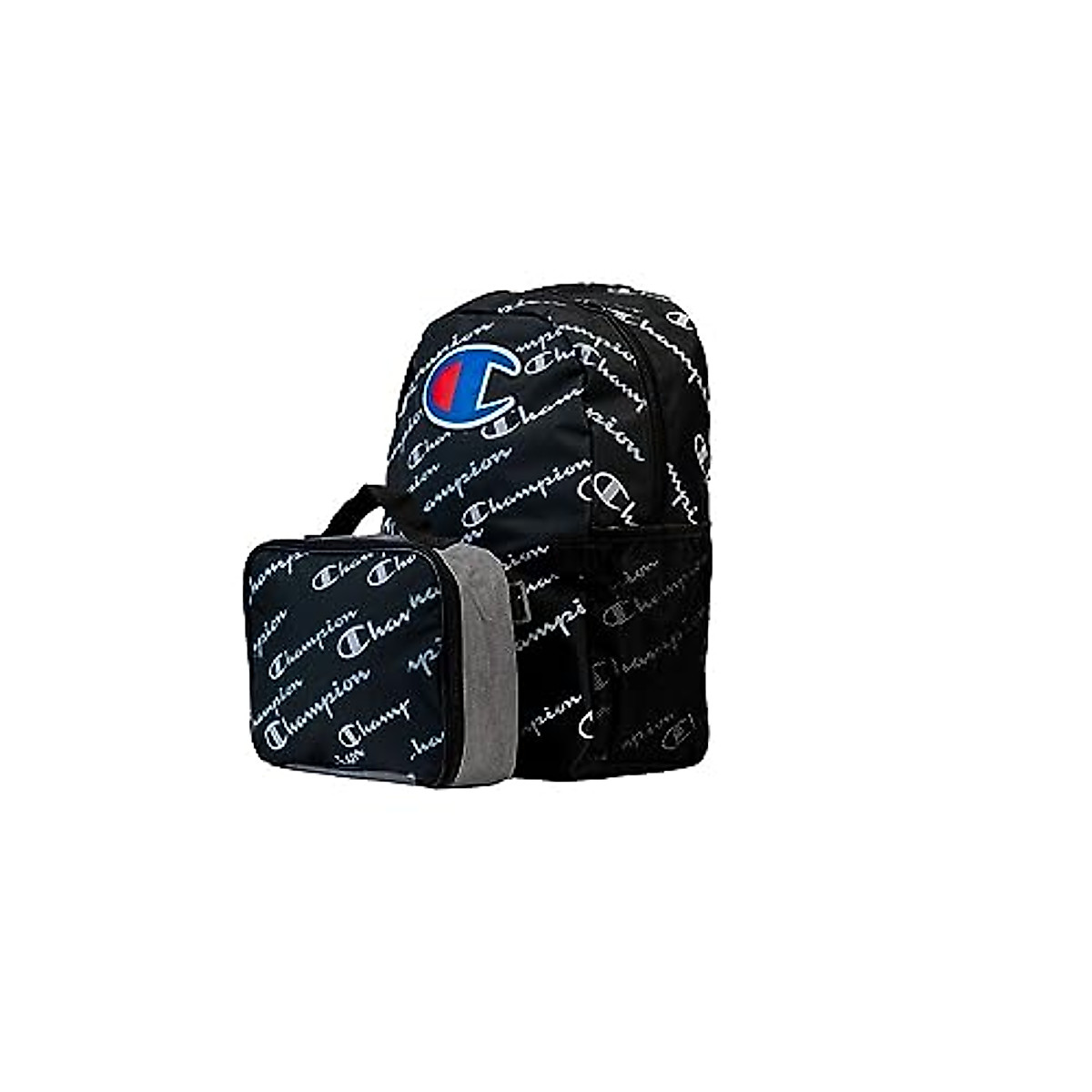 Champion Unisex Munch Backpack Lunch Kit Combo – Black – One Size