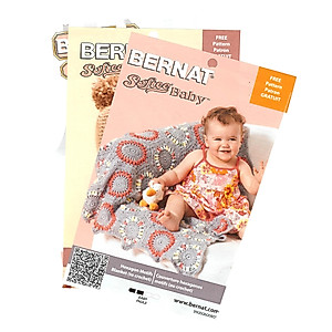Bernat Softee Baby Yarn 3 Pack Bundle Includes 3 Patterns DK Light Worsted #3