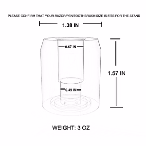 DEDGE Safety Razor Alloy Stand For Bathroom Accessory