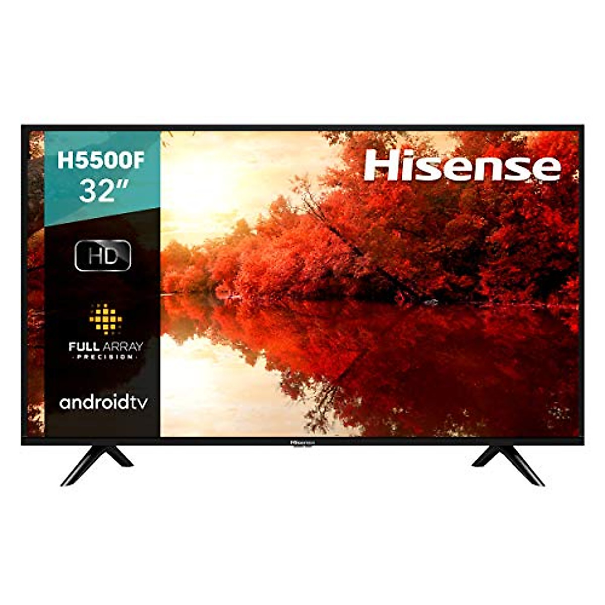 Hisense 32-Inch 32H5500F Class H55 Series Android Smart TV with Voice Remote (2020 Model)