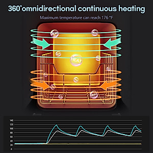 Utenzi Hot Black Towel Warmers, Professional 5L Capacity for Spa Salon Gym Hotel Home Use Hot Towel Cabinet, Towel Warmer for Facials, Barber, Salon, Upgrade Fast Heating Aluminum Interior